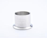 China 304 Stainless Steel Vacuum Connector Flange Blind Fitting with Quick-Connecting Clamp for sale