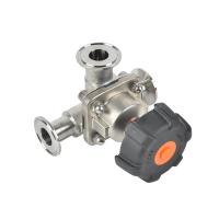 China Stainless Steel Sanitary Tri-Clamp 3-Way Diaphragm Valve for Customized Requirements for sale