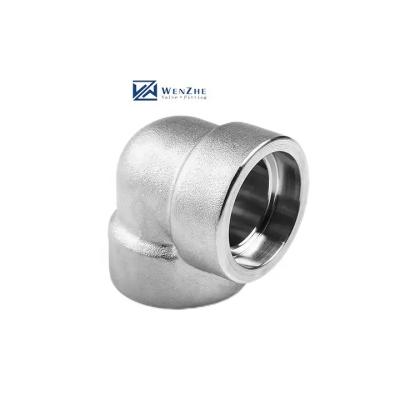 China General DN25 SS316 Forged Stainless Steel 304 316L Socket Welding Elbow with General for sale