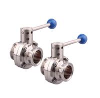 China 1.5 Inch Tri Clamp Sanitary Butterfly Valve Pull Handle Stainless Steel 304 Standard for sale