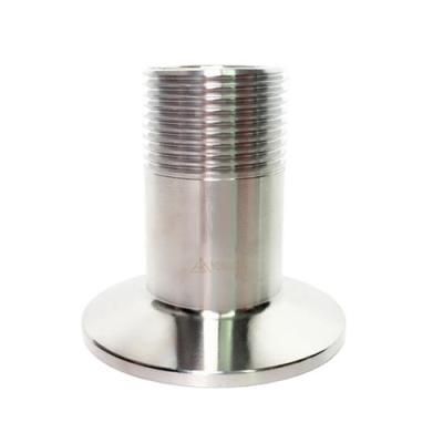 China ODM Supported Tri Clamp Npt Bsp Pipe Fittings Male Thread Adapter/Coupling in SS304 for sale