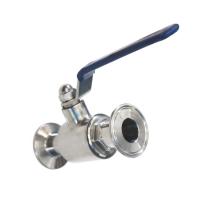 China 1.5 Inch Tri Clamp Sanitary Butterfly Valve Pull Handle Stainless Steel 304 Standard for sale