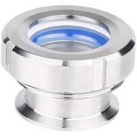 China WZ Sanitary SS304 316 Welding Connection Round Sight Glass with Stainless Steel Flange for sale