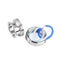 China WZ Sanitary SS304 316 Welding Connection Round Sight Glass with Stainless Steel Flange for sale