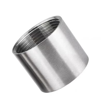 China Sanitary Stainless Steel Female Threaded Nipple Coupling Pipe Fitting for RTS 1/4''-4.0 for sale