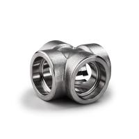 China Silver Stainless Steel 304 316 316L 2000lb 3000lb 6000lb B16.11 Socket Weld Cross for sale