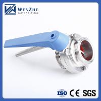 China Hygienic Stainless Steel 304/316L Manual Clamp Butterfly Valve for Dairy Pharmacy for sale