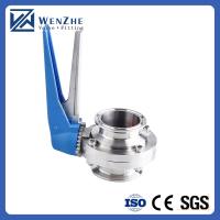 China Hygienic Stainless Steel 304/316L Manual Clamp Butterfly Valve for Dairy Pharmacy for sale