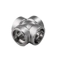 China Silver Stainless Steel 304 316 316L 2000lb 3000lb 6000lb B16.11 Socket Weld Cross for sale