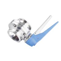 China Hygienic Stainless Steel 304/316L Manual Clamp Butterfly Valve for Dairy Pharmacy for sale