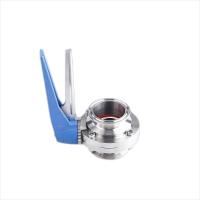 China Hygienic Stainless Steel 304/316L Manual Clamp Butterfly Valve for Dairy Pharmacy for sale