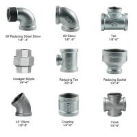 China Malleable Iron Galvanized Thread Pipe Fittings for Equal Sizes 1''-8'' at Competitive for sale