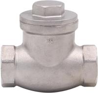 China Female Thread 1/2 Inch Swing Check Valve WOG 200 PSI Stainless Steel SS304 CF8M NPT for sale