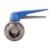 China Sanitary Stainless Steel Blue Trigger Handle Clamp Butterfly Valve with ODM Support for sale