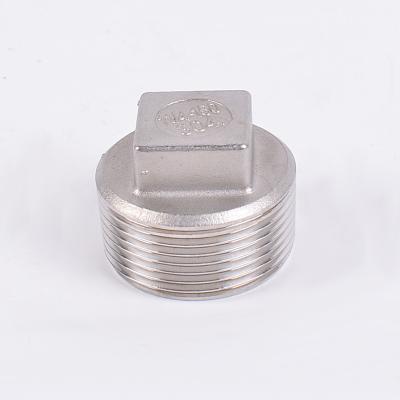 China Stainless Steel 201 304 Quadragon Plug Head Nipple Connector for Casting Pipe Fitting for sale