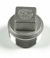 China Stainless Steel 201 304 Quadragon Plug Head Nipple Connector for Casting Pipe Fitting for sale
