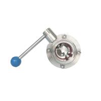 China 304 316L Sanitary Stainless Steel Threaded Butterfly Valve for Customized Support OEM for sale
