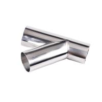 China Casting RTS Stainless Steel 304 316 Sanitary Lateral Tee Pipe Fitting 45 degree Y branch for sale