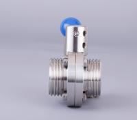 China 304 316L Sanitary Stainless Steel Threaded Butterfly Valve for Customized Support OEM for sale