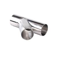 China Casting RTS Stainless Steel 304 316 Sanitary Lateral Tee Pipe Fitting 45 degree Y branch for sale