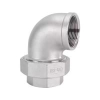 China Customized Support ODM Stainless Steel Gas Union Female Thread 90 Degree Union Elbow for sale