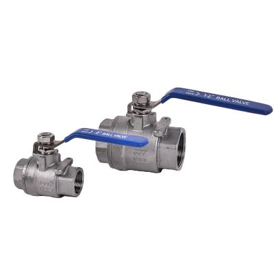 China Customizable 2PC Stainless Steel Ball Valve for Different Industrial Applications for sale