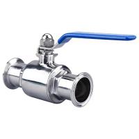 China 2 Way Straight Ball Valve DIN SMS WZ Sanitary Stainless Steel 304 316 316L Tri Clamp for sale