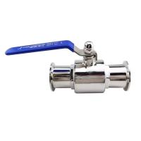 China 2 Way Straight Ball Valve DIN SMS WZ Sanitary Stainless Steel 304 316 316L Tri Clamp for sale