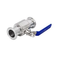 China 2 Way Straight Ball Valve DIN SMS WZ Sanitary Stainless Steel 304 316 316L Tri Clamp for sale