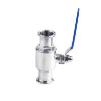 China 2 Way Straight Ball Valve DIN SMS WZ Sanitary Stainless Steel 304 316 316L Tri Clamp for sale