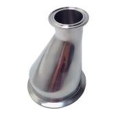 China Sanitary 304 316L Stainless Steel Tri Clamp Connection Eccentric Reducer/ Dairy Pipe Transition Pipe Fittings 1/2''-12.0 for sale