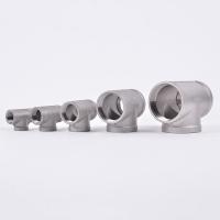 China Sanitary Stainless Steel Pipe Fittings Round Head Code Casting Female Tee in 201 304 for sale