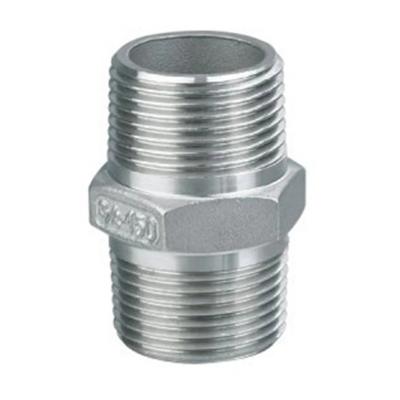 China 1/4''-4.0'' Sanitary Stainless Steel Male Hex Nipple Fitting for Casting Applications for sale
