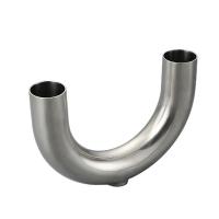 China RTS Sanitary 304 316L Stainless Steel U-Type Tee for Hygienic Grade Silver 1/2''-12.0 for sale