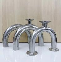 China RTS Sanitary 304 316L Stainless Steel U-Type Tee for Hygienic Grade Silver 1/2''-12.0 for sale