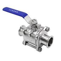 China WZ Food Grade Stainless Steel 304 316 316L Ball Valve Sanitary Vacuum 3pc Ball Valves DIN SMS 3A for sale
