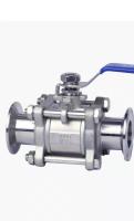 China WZ Food Grade Stainless Steel 304 316 316L Ball Valve Sanitary Vacuum 3pc Ball Valves DIN SMS 3A for sale