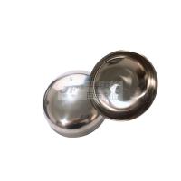 China 304 316L Welded Oval Head Cap Sanitary Stainless Steel Spherical Cap Pipe Fitting for sale