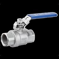 China Stainless Steel 304 316 2PC Female Threaded Ball Valves DN8-DN100 PN63 DIN3202-M3 for sale