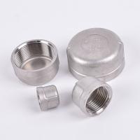 China Stainless Steel 201 304 Blinds Threaded Round Tube Fitting Caps Pipe Fitting Dome End for Steel Tube Male Threaded Cap 1/4''-4.0 for sale