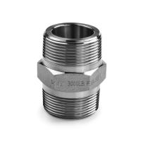 China SS304 316 316L High Pressure Forged Hex Nipple 300 bar Male Thread Equal/Reducing Nipple for sale