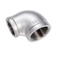 China Sanitary Stainless Steel 90 Degree Inner Wire Female Reducing Elbow for Silver Casting for sale