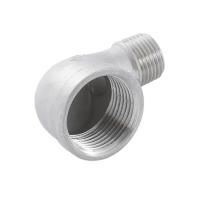 China Sanitary Stainless Steel 90 Degree Inner Wire Female Reducing Elbow for Silver Casting for sale