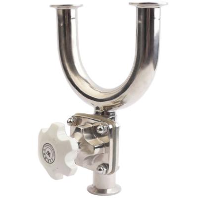 China Sanitary Stainless Steel U Type Bend Diaphragm Valve with SS304/SS316L Body Material for sale