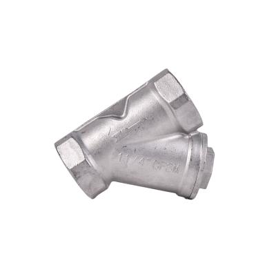 China Stainless Steel 201/304 Female Thread Y Type Strainer DN50 for Optimal Filtration for sale