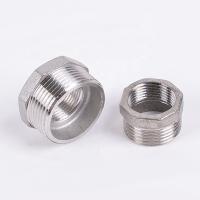 China Forged Stainless Steel 201 304 Pipe Fitting Hex Bushing Core Bushing Female Male Thread Joint for sale