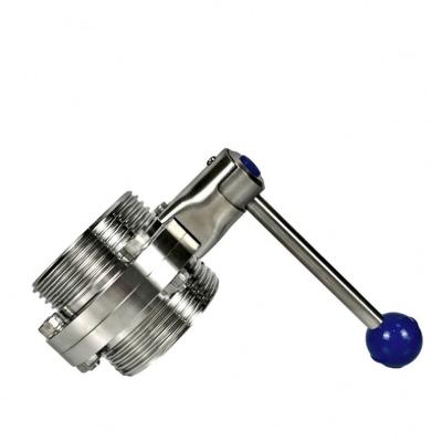 China Sanitary Stainless Steel 304 316L Butterfly Valve for Pharmaceutical Easy to Install for sale