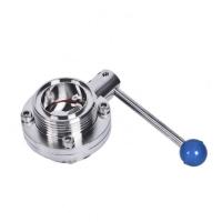 China Sanitary Stainless Steel 304 316L Butterfly Valve for Pharmaceutical Easy to Install for sale