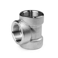 China Stainless Steel 304 316 316L 3000 LB 6000LB Forged Tee For High Pressure Pipe Fittings for sale