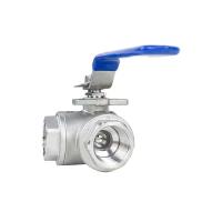 China Cylindrical Head Code WZ SS201 304 316 3 Way Valve with Threaded End NPT BSP BSPT Silver for sale